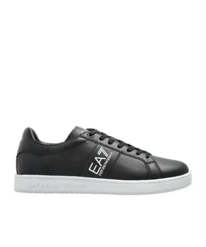 EA7 Logo Detailed Lace-up Sneakers - Black