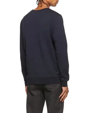 A.p.c. Vpc Logo Flocked Crewneck Sweatshirt