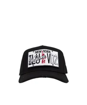 Dsquared2 X Vaquera Logo Patch Baseball Cap - Black