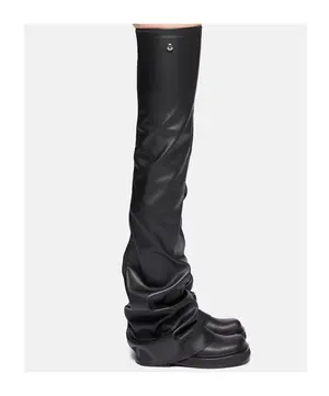 Attico Robin Over The Knee Thigh High Flat Boots