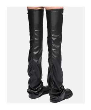 Attico Robin Over The Knee Thigh High Flat Boots