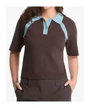 Samsøe Samsøe Contrast Polo Top