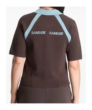 Samsøe Samsøe Contrast Polo Top