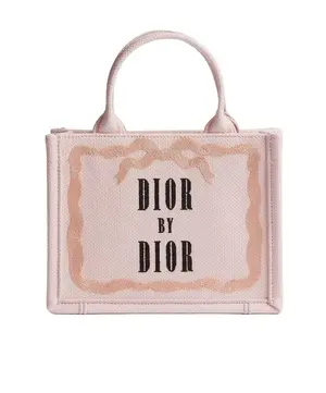 Dior Mini Book Tote With Strap - Nude