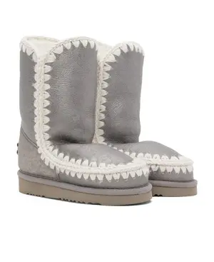Mou Eskimo 24 Metallic Whipstitch-trim Boots