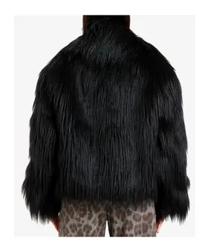ANIYE BY Long-sleeved Faux Fur Bomber Jacket
