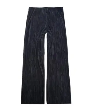 Calvin Klein Pleated Wide-leg Pants - Black