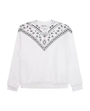MARCELO BURLON COUNTY OF MILAN Bandana-print Cotton Sweatshirt - White