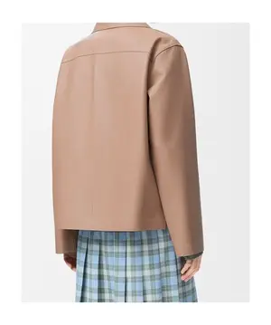 Loewe Logo Embossed Leather Pyjama Jacket