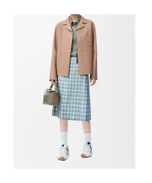 Loewe Logo Embossed Leather Pyjama Jacket