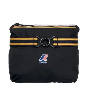 K-WAY Zip-up Hooded Jacket - Black Solid