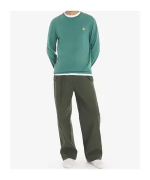 Maison Kitsuné Fox Head Patch Long-sleeved T-shirt