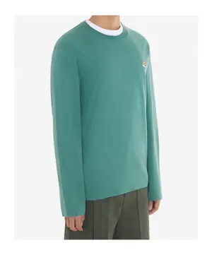 Maison Kitsuné Fox Head Patch Long-sleeved T-shirt