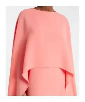 Carolina Herrera Caped Crêpe Gown