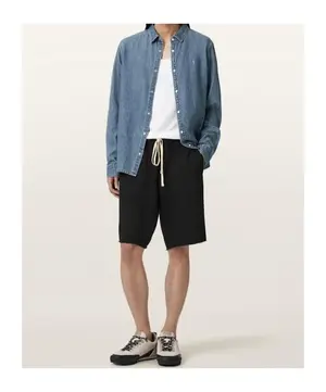 ALLSAINTS Helix Straight Fit Sweat Shorts