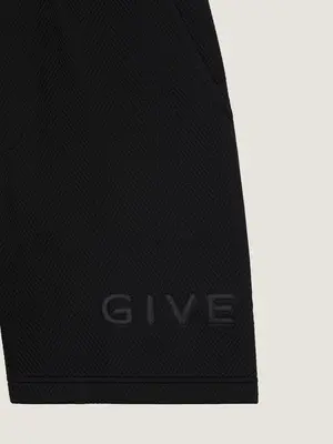 Givenchy Herringbone Bermuda Shorts With Jacquard