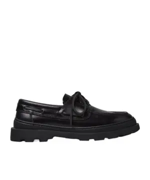Camper Lace-up Boat Shoes - Black