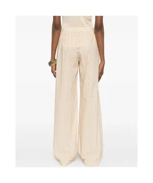 ERMANNO FIRENZE Striped Wide-leg Trousers