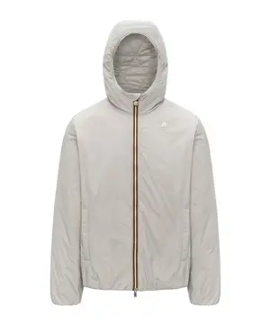 K-WAY Plain Hooded Jacket - Beige
