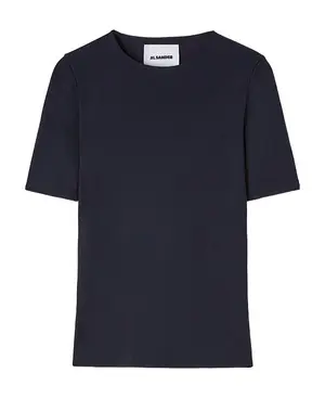 JIL SANDER Crewneck Short-sleeved T-shirt - Black