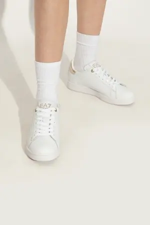 EA7 Logo-embossed Lace-up Sneakers