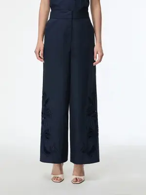 IBLUES Embroidered Cotton Trousers