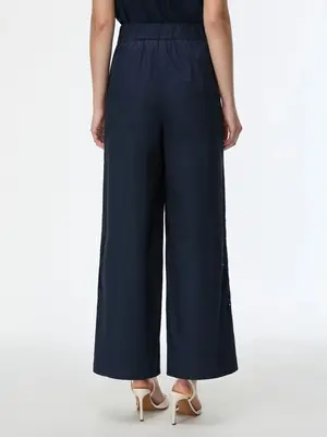 IBLUES Embroidered Cotton Trousers
