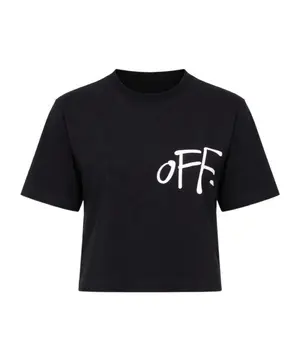 Off-White Crew Neck T-shirt - Black