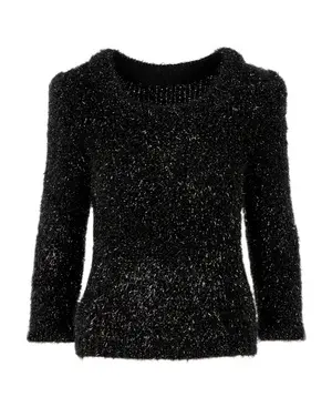 Alberta Ferretti Round Neck Sweater - Black