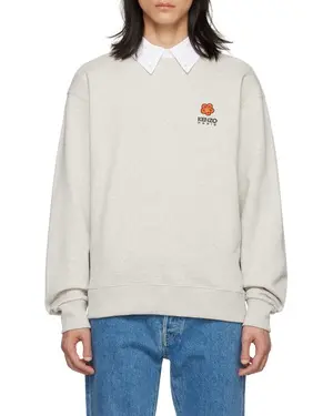 Kenzo Logo-embroidered Crewneck Sweatshirt