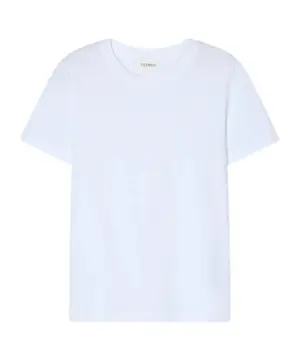Closed Ribbed Crew Neck T-shirt - White