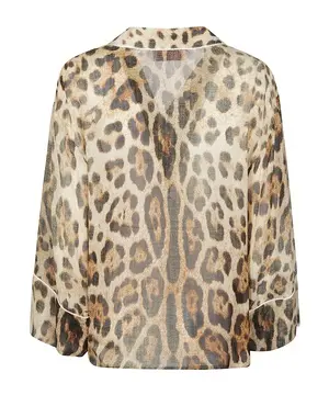 ERMANNO FIRENZE Printed Long Sleeve Pyjama Shirt
