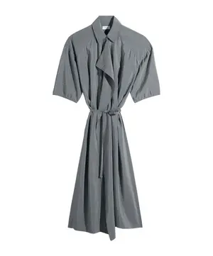 LEMAIRE Asymmetric Shirt Dress - Gray