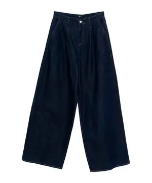 7 For All Mankind Wide-leg Jeans - Black