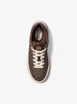 Michael Kors Hayes Signature Logo Platform Sneakers