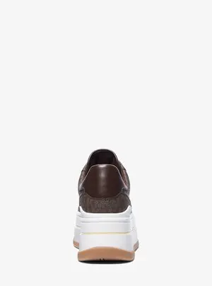 Michael Kors Hayes Signature Logo Platform Sneakers
