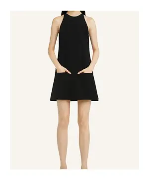 COURREGES A-line Mini Dress With Sticker Pockets