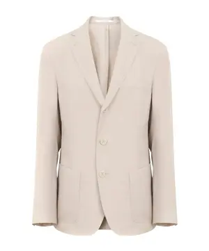 Eleventy Linen Patch-pocket Blazer - Nude