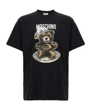 Moschino Teddy Bear Jersey T-shirt - Black