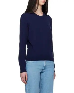 A.p.c. Logo Embroidered Crewneck Jumper