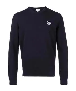 Kenzo Hutou Embroidered Cotton Blended Sweater