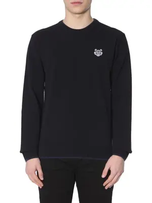 Kenzo Hutou Embroidered Cotton Blended Sweater