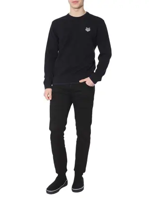 Kenzo Hutou Embroidered Cotton Blended Sweater