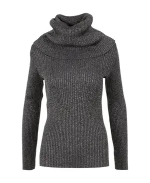 Alberta Ferretti High-necked Sweater - Gray