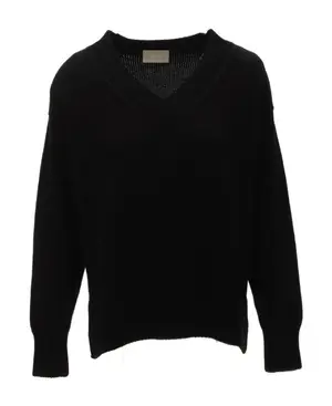 DRUMOHR V-neck Merino Jumper - Black
