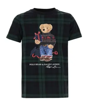 Polo Ralph Lauren Teddy Bear-motif Cotton T-shirt - Black