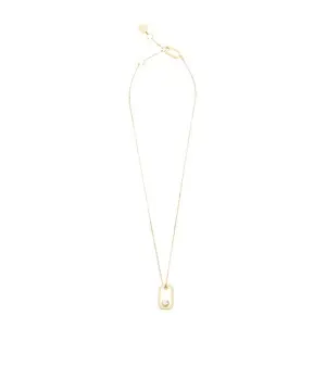 ALLSAINTS Rectangular Pendant Necklace - Golden
