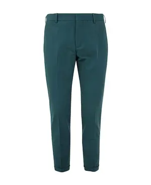 PT TORINO Contrasting-cuff Straight-leg Trousers