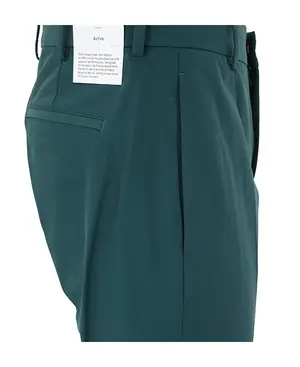 PT TORINO Contrasting-cuff Straight-leg Trousers