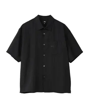 StÜssy Pleated Short-sleeved Shirt - Black